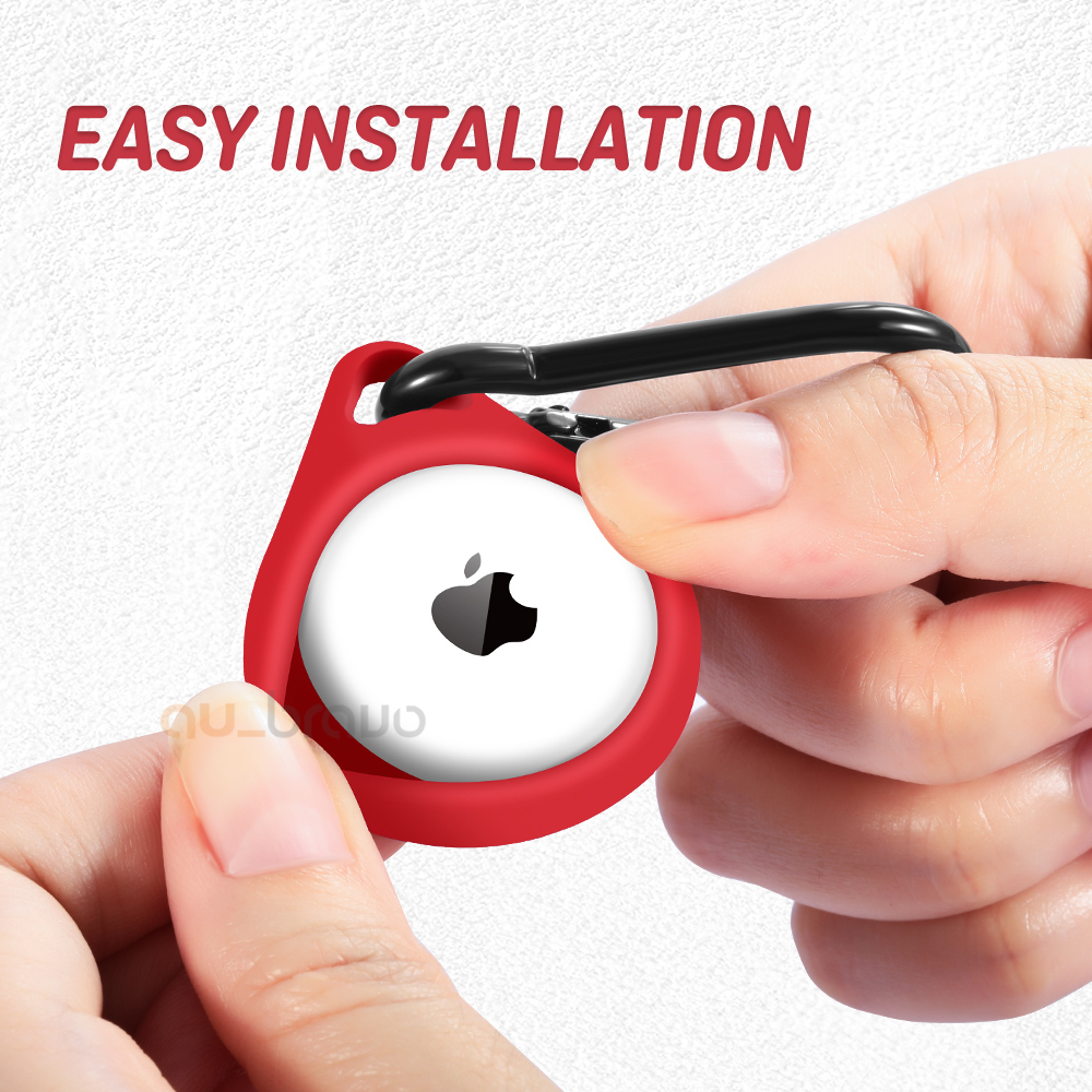 For Apple Air Tag Case Protective Silicone Shell AirTags Tracker Cover ...